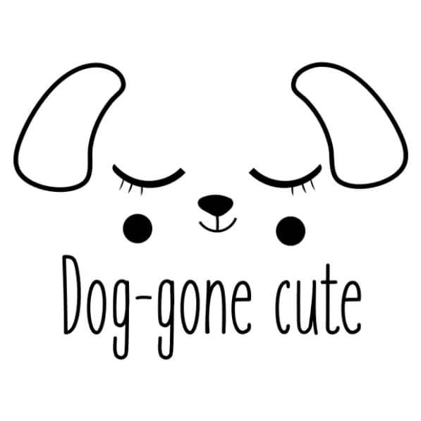Download Dog Gone Cute: Black and White Drawing of a Dog's Face Quotes ...