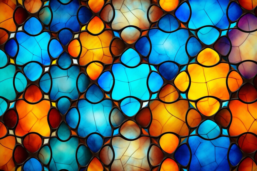 Download Colorful Stained Glass Window Close-Up Backgrounds Online ...