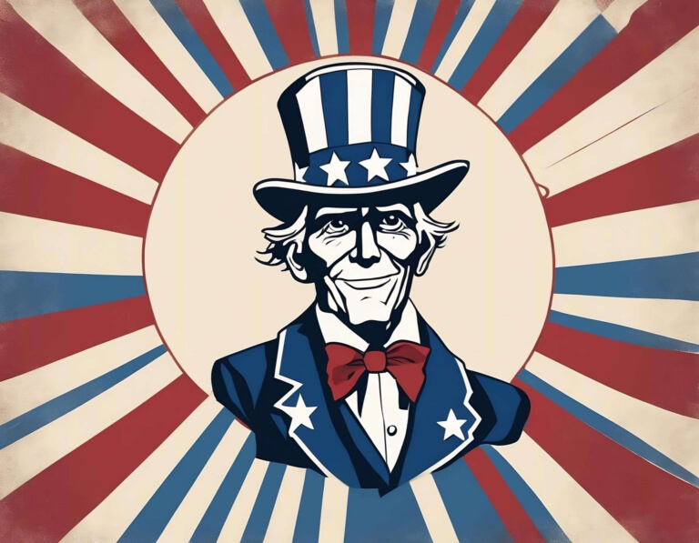 Download Uncle Sam Cartoon Illustration for Patriotic Events ...