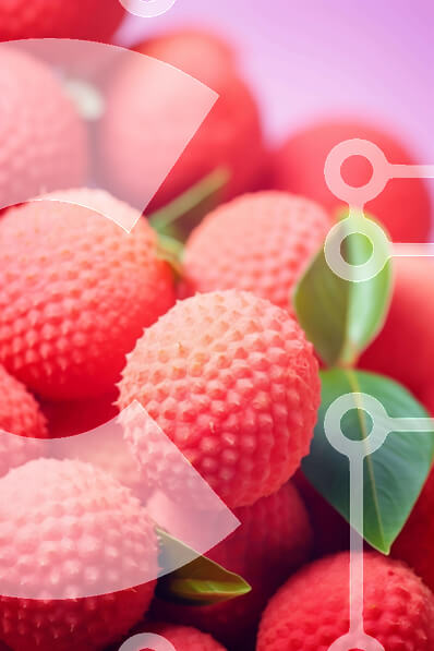 Pile of Fresh Red Lychees Ready to Eat stock photo | Creative Fabrica