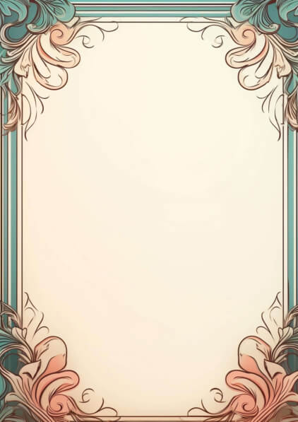Download Elegant Ornate Frame with Floral Pattern Background ...