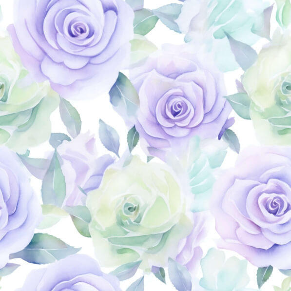 Download Seamless Lavender Rose Pattern with Green Leaves Patterns ...