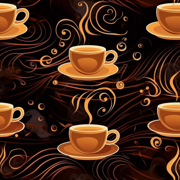 Download Coffee Cups and Saucers Seamless Pattern Patterns Online ...