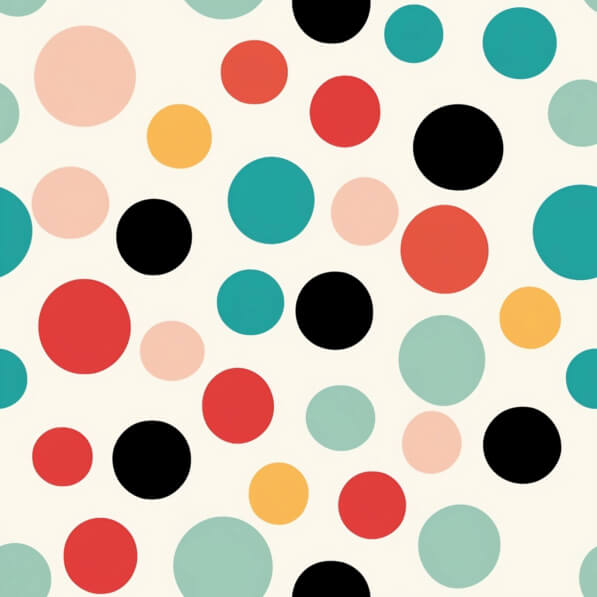 Download Colorful Polka Dot Pattern on White Background Patterns Online ...