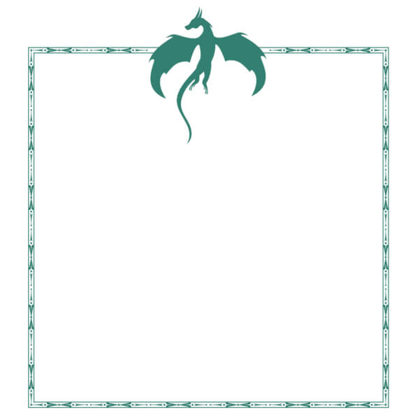 Download Green Dragon Square Frame for Creative Projects Frames Online ...