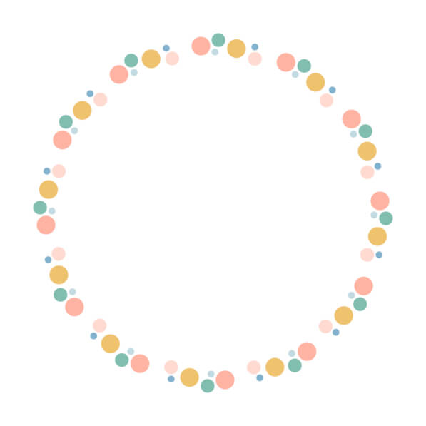 Download Multicolored Polka Dot Circular Frame Frames Online - Creative ...