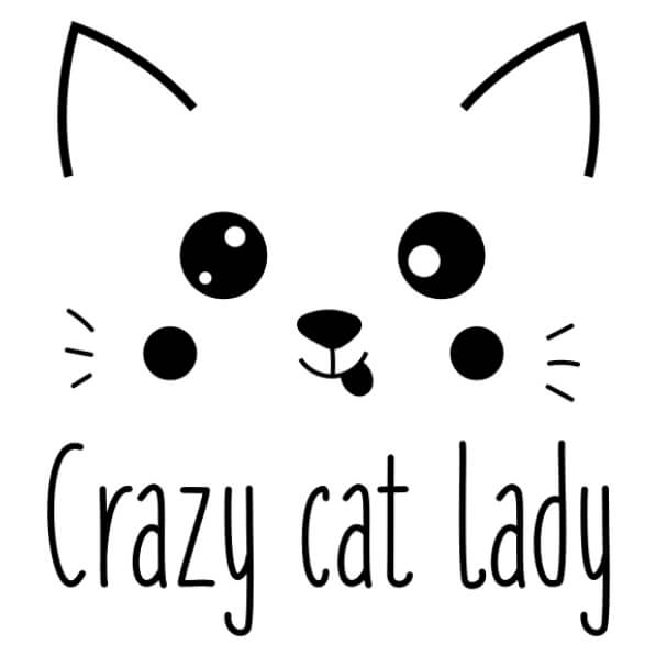 Download Black and White Image of 'Crazy Cat Lady' Art Project Quotes ...