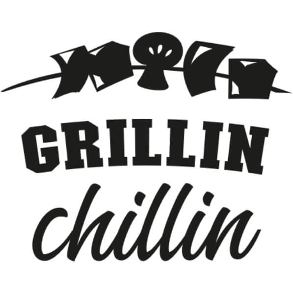 Download Black and White Logo of Grillin Chillin in New York City ...