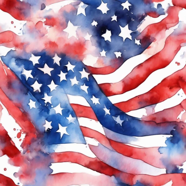 Download American Flag Watercolor Painting for 4th of July and ...