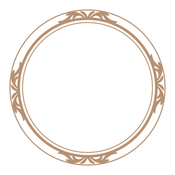 Download Circular Ornate Frame with Brown Background Frames Online ...