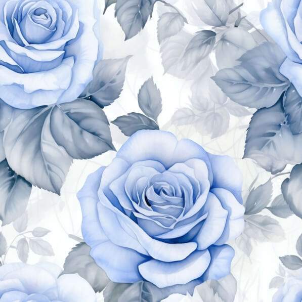 Download Blue and White Rose Seamless Pattern Wallpaper Patterns Online ...