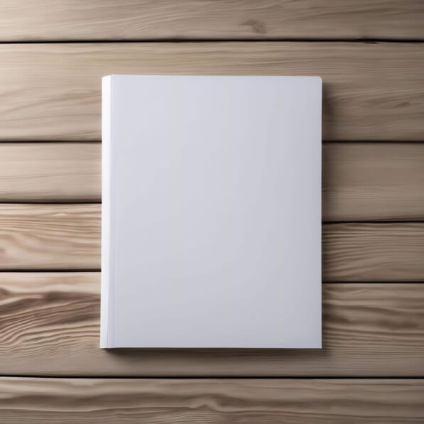 Download Empty White Book on Wooden Wall Mockups Online - Creative Fabrica