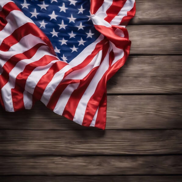 Download American Flag on Wooden Background for Patriotic Celebrations ...
