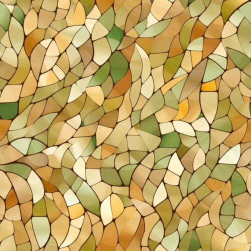 Download Stained Glass Pattern in Brown, Green, and Yellow Patterns ...