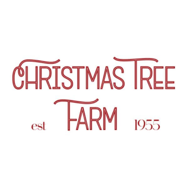 Download Vintage Christmas Tree Farm Logo Established in 1955 Quotes ...