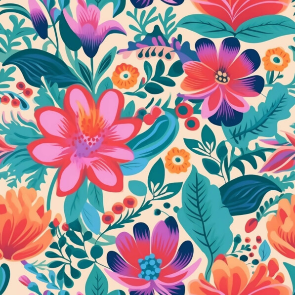Download Colorful Floral Pattern for Interior Design Patterns Online ...