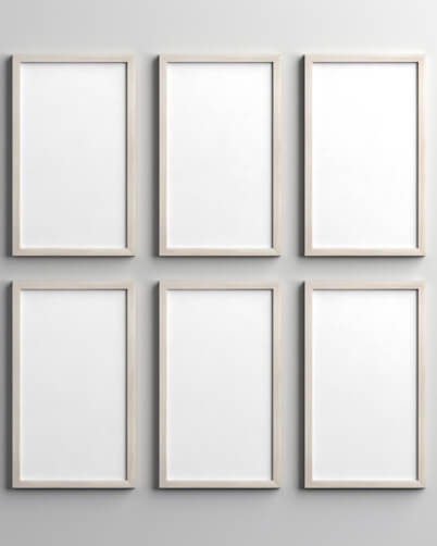 Download Empty Picture Frames on Wall in Empty Room Mockups Online ...