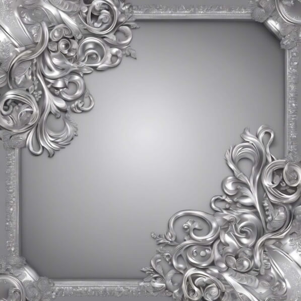 Download Intricate Silver Frame Design Backgrounds Online - Creative ...