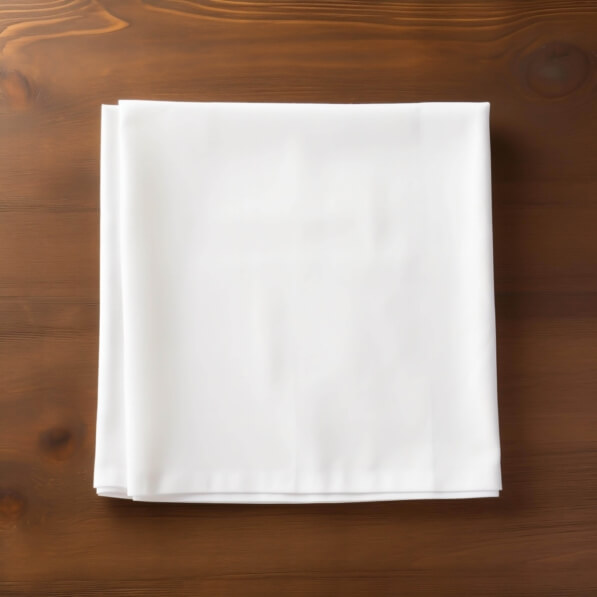 Download Neatly Folded White Napkin on Old Wooden Table Mockups Online ...