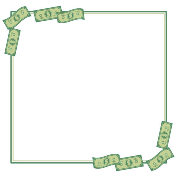 Download Green Dollar Bill Frame for Logo and Business Card Design ...