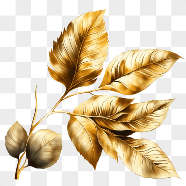 Download Floating Gold Leaf on Black Background PNGs Online - Creative ...