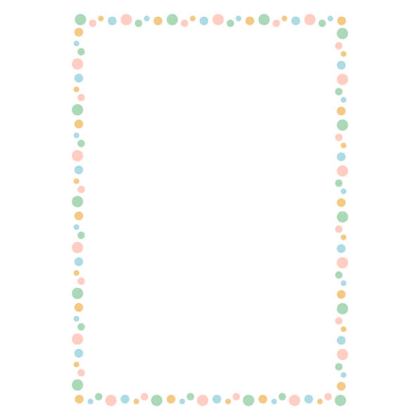 Download Colorful Polka Dot Border for Personalized Projects Frames ...