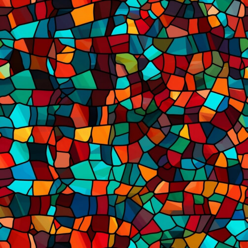 Download Vibrant Stained Glass Pattern for Ornamental Background ...