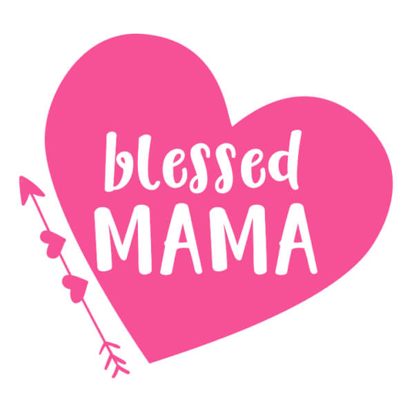 Download Roze Gezegende Mama Hart met Pijl Quotes online op Creative ...