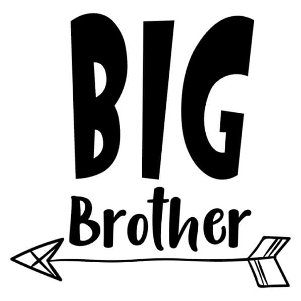 Download Big Brother Black and White Image Quotes Online - Creative Fabrica