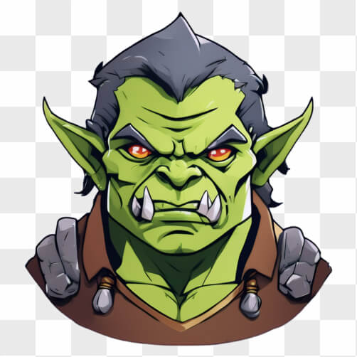 Download Angry Green Troll Character with Red Eyes Cartoons Online ...