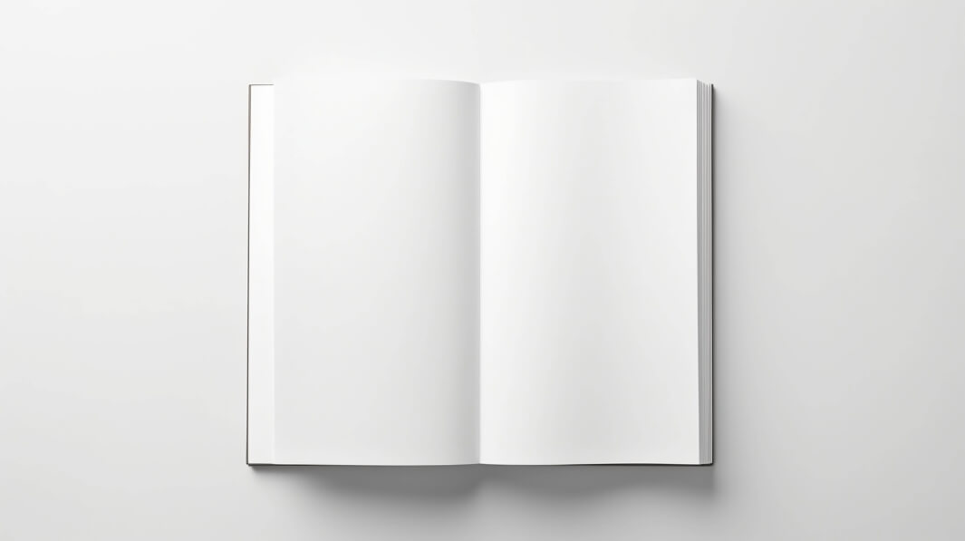 Download Open book on white background with blank and partially filled ...