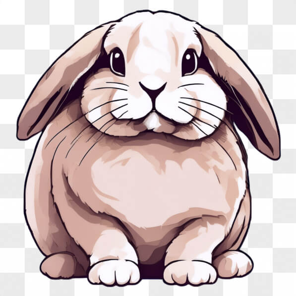 Download Curious Cartoon Rabbit Sitting Down Cartoons Online - Creative ...