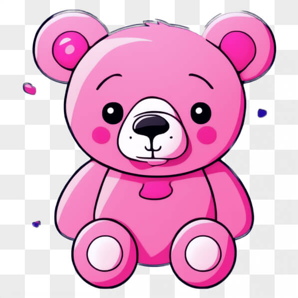 Download Happy Pink Teddy Bear Cartoons Online - Creative Fabrica
