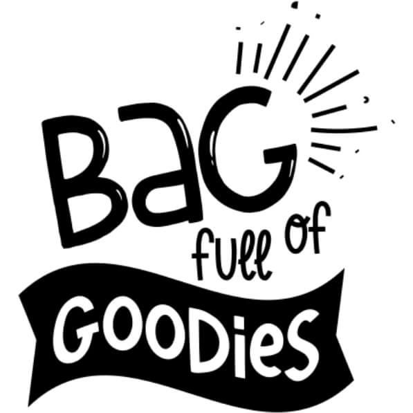 Download Bag Full of Goodies Quotes Online - Creative Fabrica