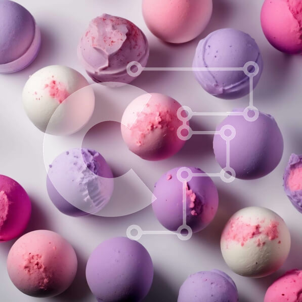 Download Assorted Pink, Purple, and White Bath Bombs Stockphotos Online - Creative Fabrica