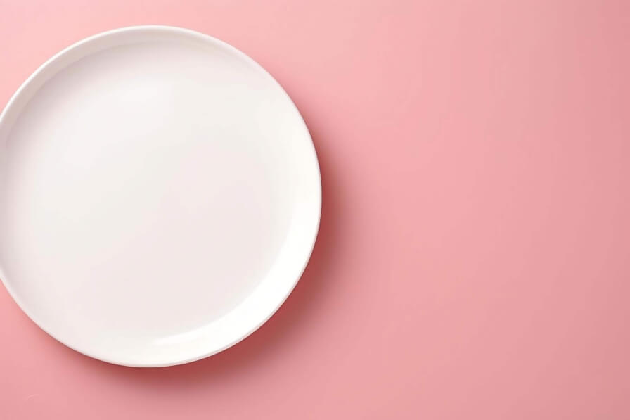 Download Empty White Plate on Pink Background Backgrounds Online ...