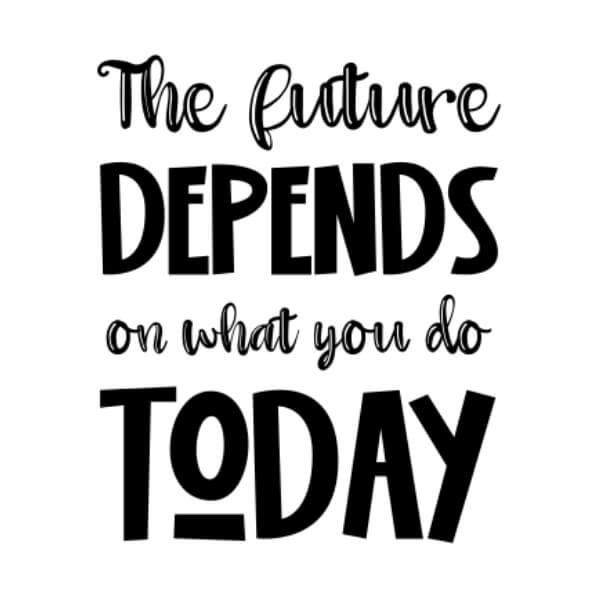 Download Black and White Inspirational Poster with Calligraphic Quote ...