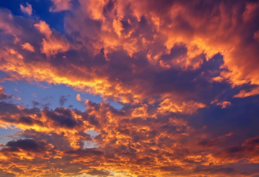 Download Beautiful Sunset with Colorful Clouds in the Sky Backgrounds ...
