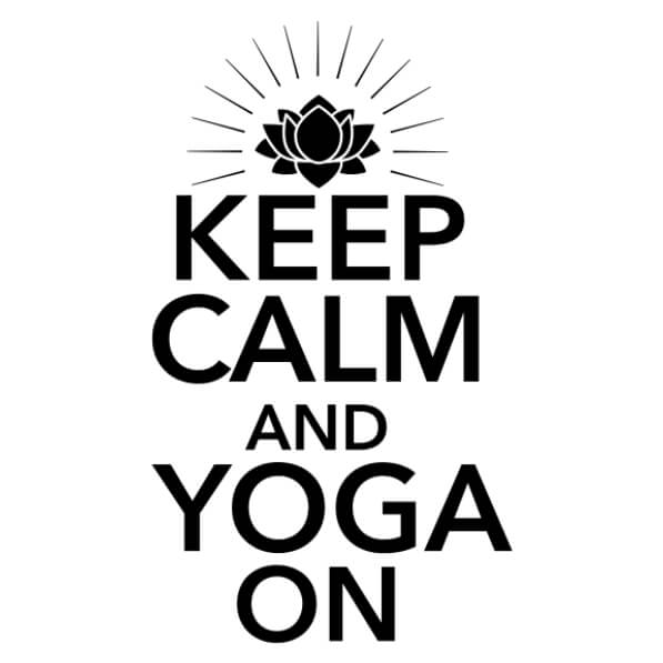 Download Keep Calm and Yoga On Poster with Lotus Flower Quotes Online ...