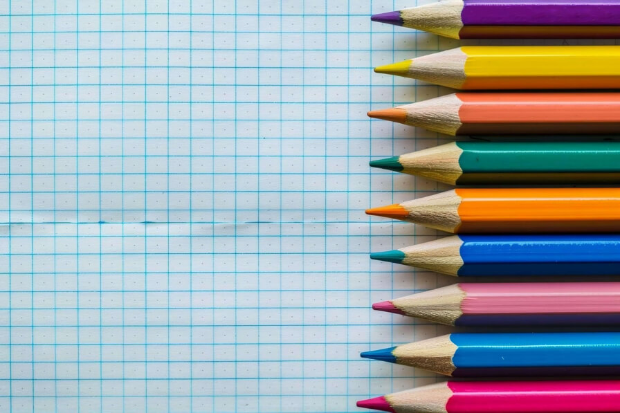Download Colorful Pencils on Ruled Paper Backgrounds Online - Creative ...