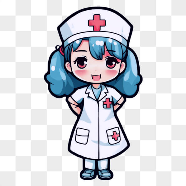 Download Cartoon Nurse Promoting Nursing Awareness Cartoons Online ...