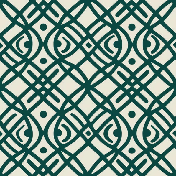 Download Green and White Geometric Loop Pattern for Home Decor and ...