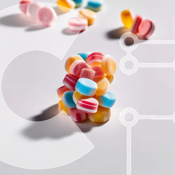 Colorful Candy Canes and Broken Pieces for Festive Occasions stock ...