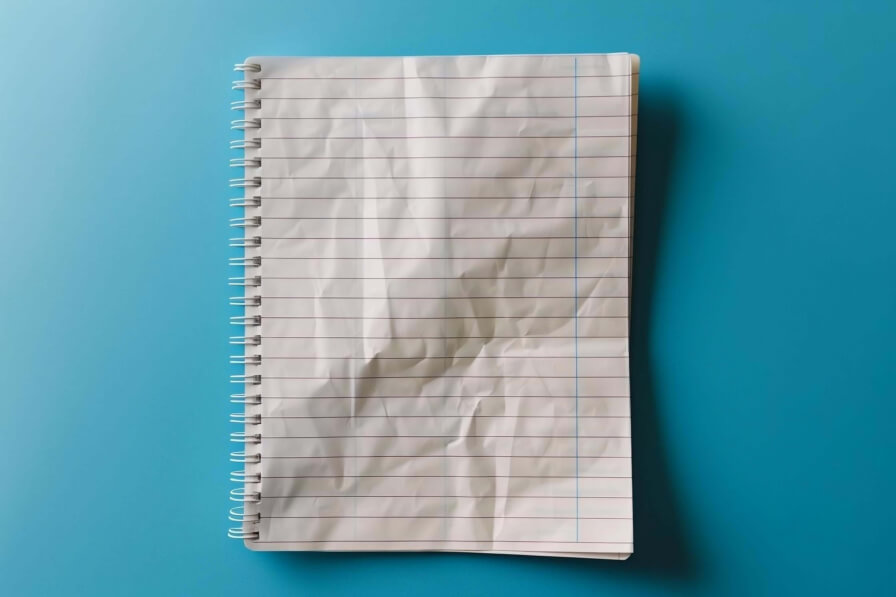 Download Torn Notebook on Blue Background Backgrounds Online - Creative ...