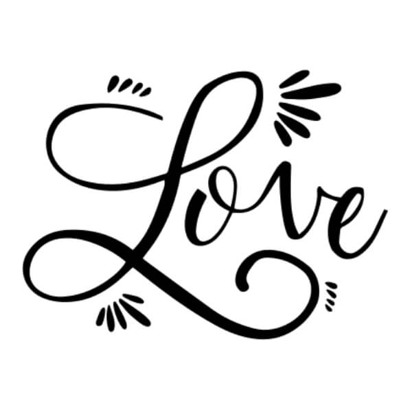 Download Black and White Calligraphy Love Lettering Illustration Quotes ...