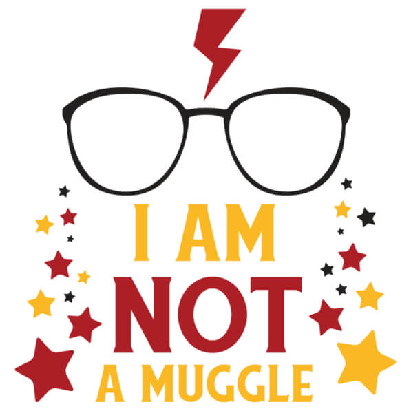 Download Harry Potter 'I am not a Muggle' Poster with Glasses, Stars ...