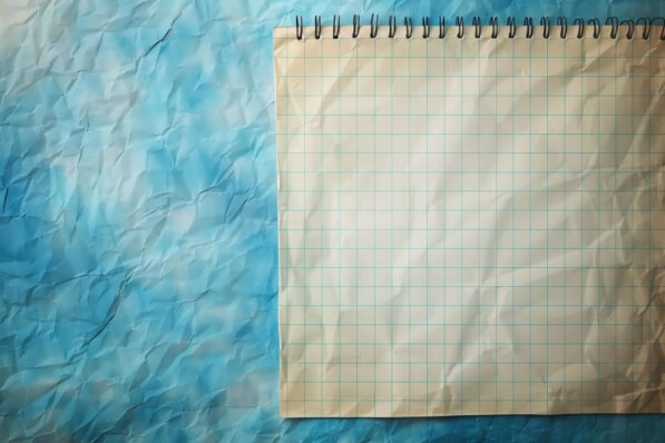 Download Creative Writing Inspiration: Paper Notebook on Blue ...