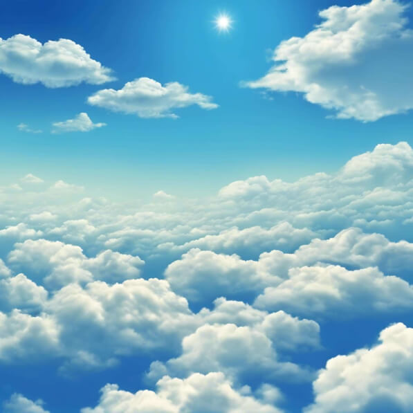 Descarga Cielo Azul con Nubes Blancas y Estrellas Brillantes Fondos En ...
