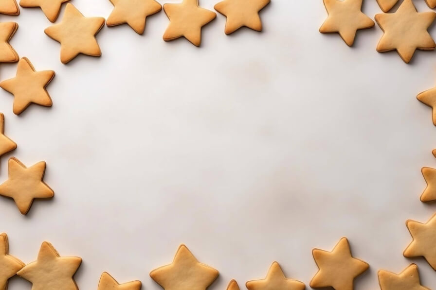Download Star-shaped Cookies on a Light Surface Backgrounds Online ...