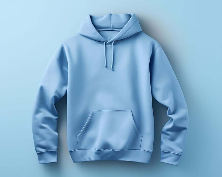 Download Blue Hoodie on Light Blue Background Mockups Online - Creative ...